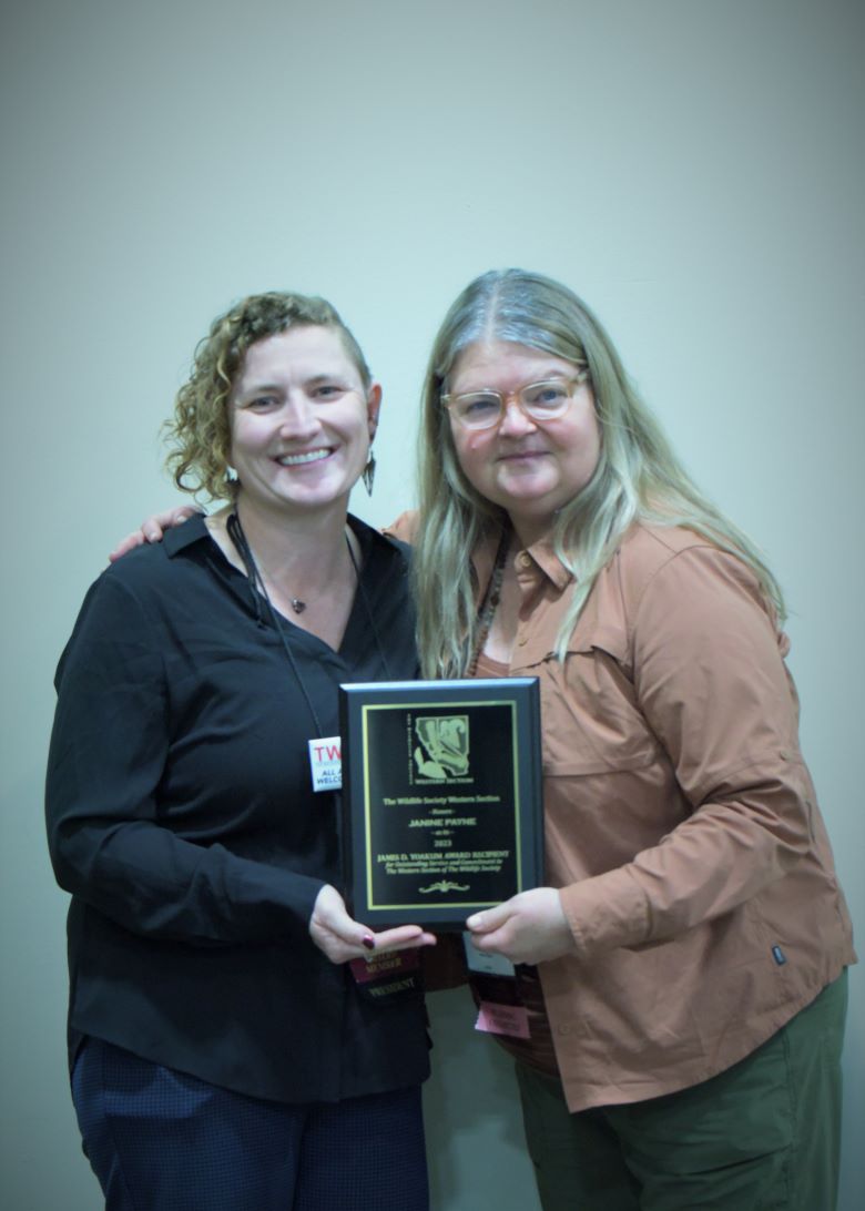 2023 Awards - The Western Section of the Wildlife Society